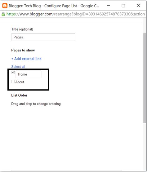 how to add menu tabs in blogger