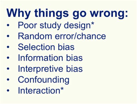 Epidemiology Bias And Confounding Flashcards Quizlet