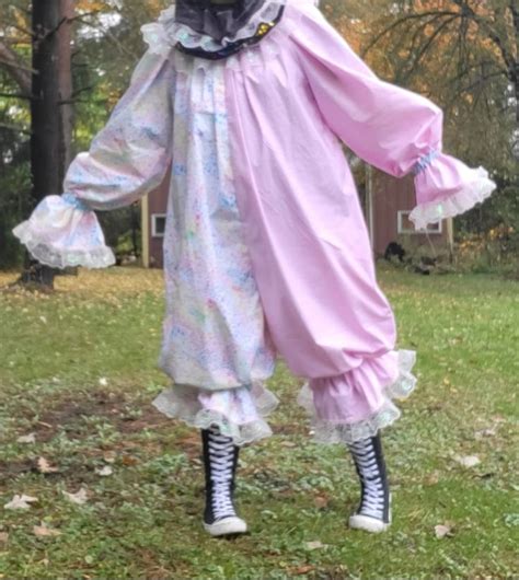 Aesthetic Clown Costume Victorian Clown Outfit Clown Pjs Pink And