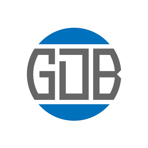 Diseño De Logotipo De Letra Gdb Sobre Fondo Blanco Concepto De