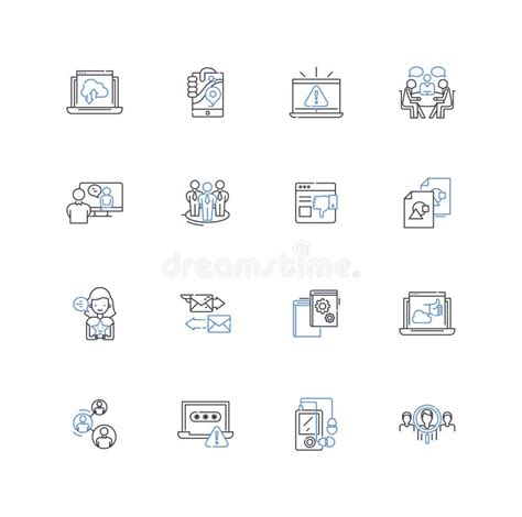 Conversion Rate Line Icons Collection Optimization Metrics Conversion Improvement