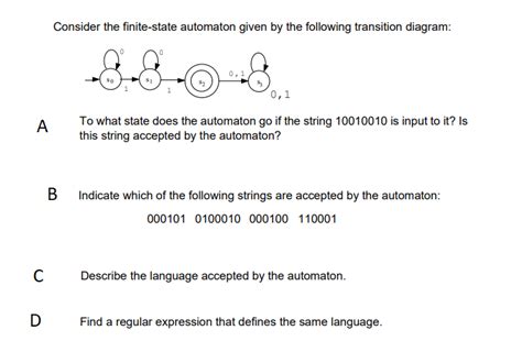 solved consider the finite state automaton given by the