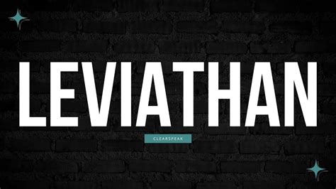 How To Pronounce Leviathan In English Youtube