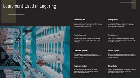 Equipment Used In Lagering Process Ppt Sample St Ai Ss Ppt Template