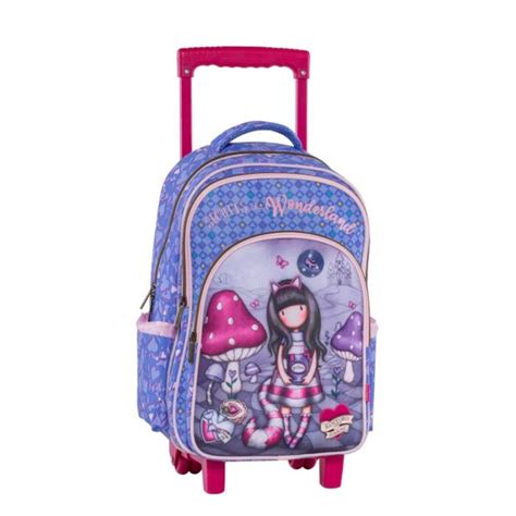 ΣΧΟΛΙΚΗ ΤΣΑΝΤΑ Trolley Santoro Gorjuss Cheshire Cat Lila 237252