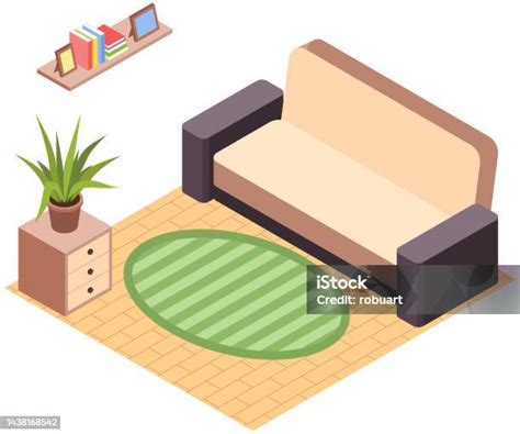 거실 디자인 레이아웃 아파트 방의 가구 인테리어 및 배치 디자인을위한 가구 요소 소파에 대한 스톡 벡터 아트 및 기타 이미지