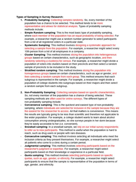 Sampling Technique Survey Research Pdf Sampling Statistics