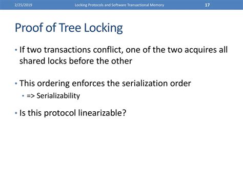 Locking Protocols And Software Transactional Memory Ppt Download