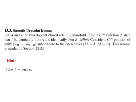 ppt chapter 13 bump functions and partitions of unity powerpoint