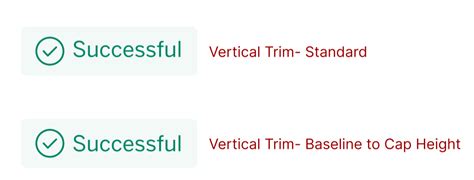 Im Trying To Center Align Text To The Icon Using Auto Layout When Vertical Trim Is Standard