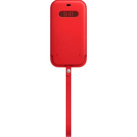 Apple Iphone Pro Max Leather Magsafe Red Dressinn