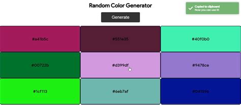 Color Generator App Using Html And Css In Vanillajs With Source Code