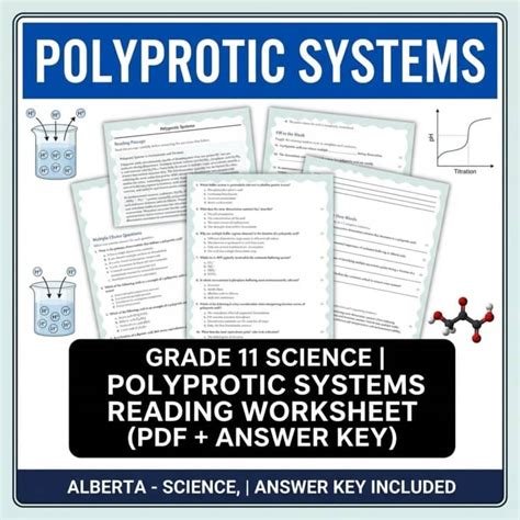 Grade 11 Science Polyprotic Systems Reading Worksheet Pdf Answer Key
