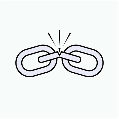 Premium Vector Unconnected Icon Not Related Link Symbol Broken