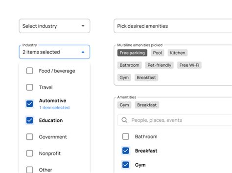 chips selection for filters ui design in figma ui design design