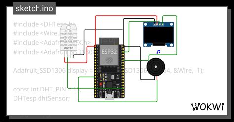 Temperature Sensore Wokwi Esp32 Stm32 Arduino Simulator
