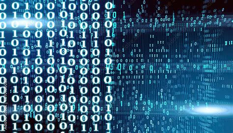 Technology Abstract Digital Binary Code Matrix Background Connection