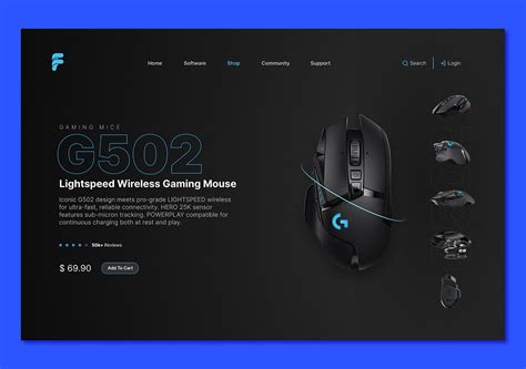 Logitech Web Creative Design Landing Page Behance