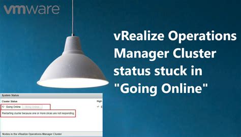 Vrealize Operations Manager Cluster Status Stuck In Going Online Know It Like Pro
