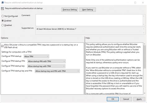 how to encrypt system partition by using bitlocker without tpm tech