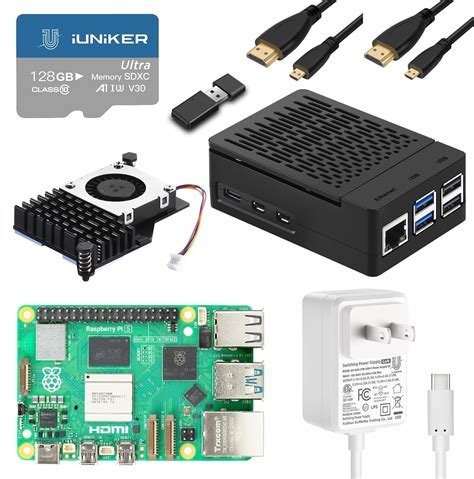 Amazon Com IUniker Extreme Starter Kit For Raspberry Pi 5 8GB RAM 128GB Storage Edition