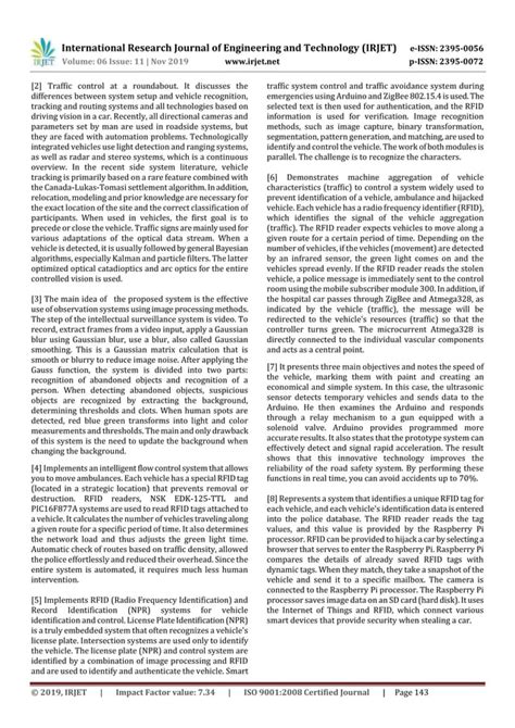 Irjet Ai Based Traffic Signal Control System Pdf