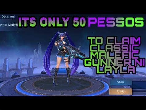 HOW TO GET LAYLA'S CLASSIC MALEFIC GUNNER SKIN FOR ONLY 50 PESSOS ...