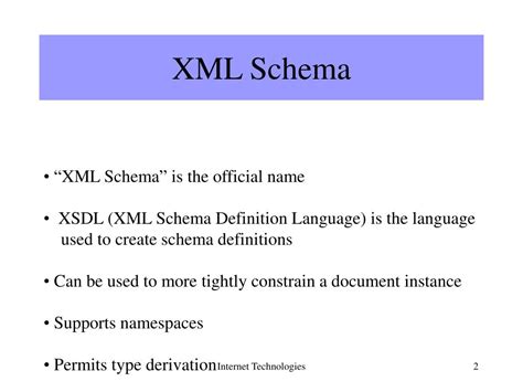 PPT XML Schema PowerPoint Presentation Free Download ID 4392295