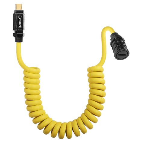 Amazon Com CERRXIAN USB C Extension Cable 140W 20Gbps 8K 1 64 5FT Coiled USB C Extender Cord