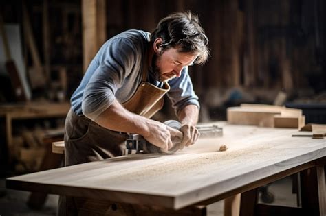 Premium AI Image Mastering The Craft A Carpenter S Expertise Revealed In This Dynamic Workshop