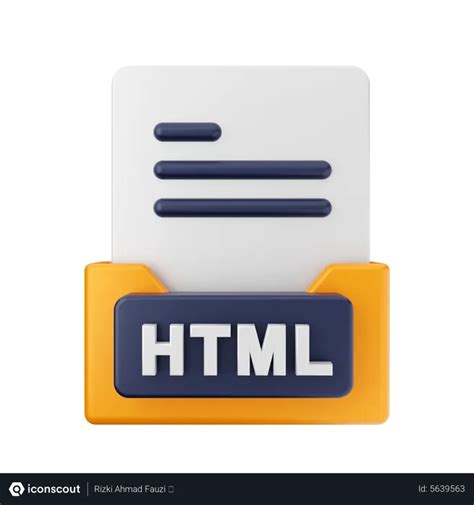 Free Html Folder 3d Icon Free Download Files And Folders 3d Icons