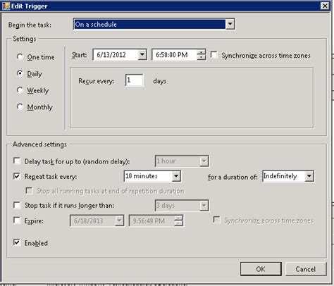 Windows Task Scheduler Does Not Start Task At Next Run Time Server Fault