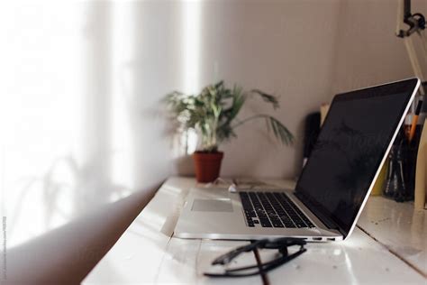 Minimalistic Workspace By Stocksy Contributor Boris Jovanovic Stocksy