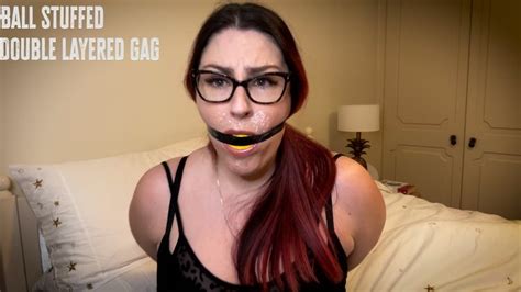 Lacey Huge B Stuffed Layered Gag Hd Self Gag B Stuffed Gag Cleave Gag Clear Tape