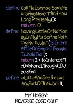 Code Golf Explain Xkcd