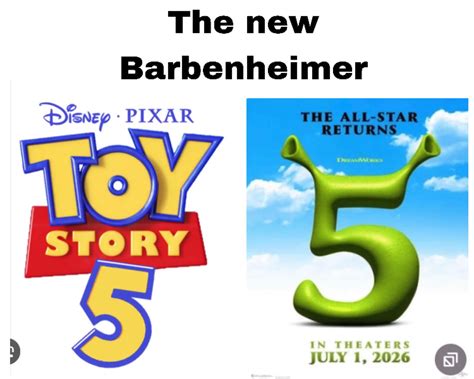 Shrek 5 Vs Toy Story 5 Meme Toy Story Shrek Shrek The Fourth Shrek