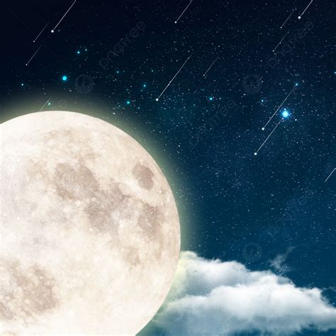 큰 달 밤 배경 달 배경 별 배경 일러스트 및 사진 무료 다운로드 Pngtree