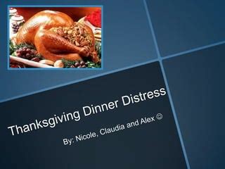 Thanksgiving Dinner Distress Case study | PPTX