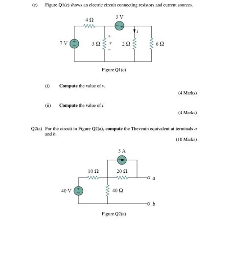 solved c figure q1 c shows an electric circuit connecting