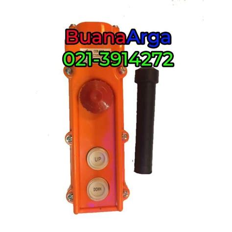 Hoist Push Button COB 61P With Emergency Stop Model 2 Tombol 5A Lazada Indonesia