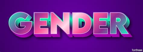 Gender Text Effect Generator TextStudio