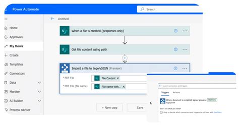 Power Automate Tegolysign