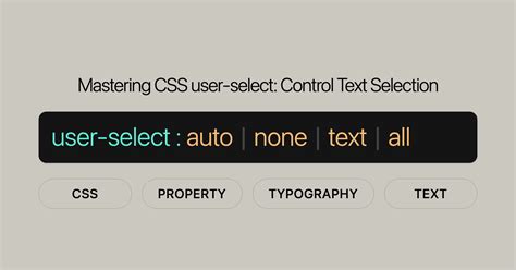 Mastering Css User Select Control Text Selection