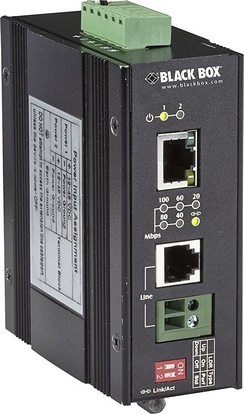 Amazon Com Black Box PT Industrial BASET BASETX Ethernet Extender Extreme Temp Electronics