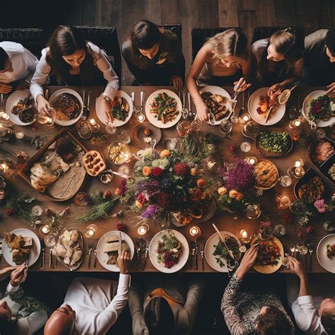 Premium Photo Floral Design For Long Table Dinner