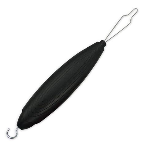 Button Hook With Zip Pull Black
