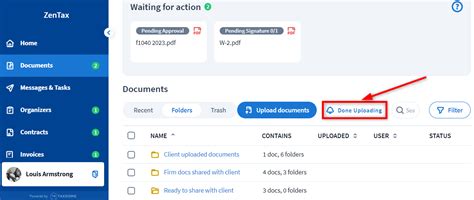 Notify Your Firm Youre Done Uploading TaxDome Client Knowledge Base