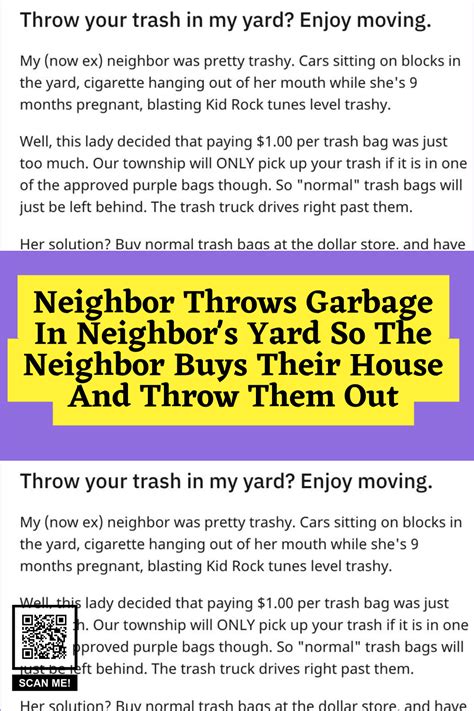 What To Do When Neighbor Throws Trash In Your Yard At Erin Wright Blog
