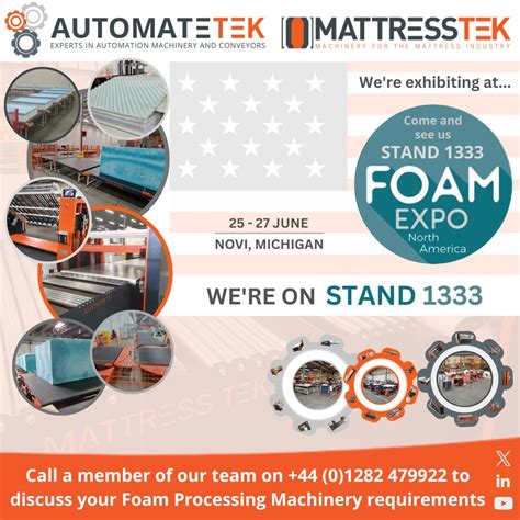 Automate Tek On Linkedin Foamexpo Machinery Automation Processing