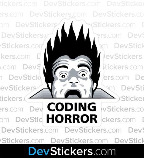 Coding Horror Sticker Devstickers